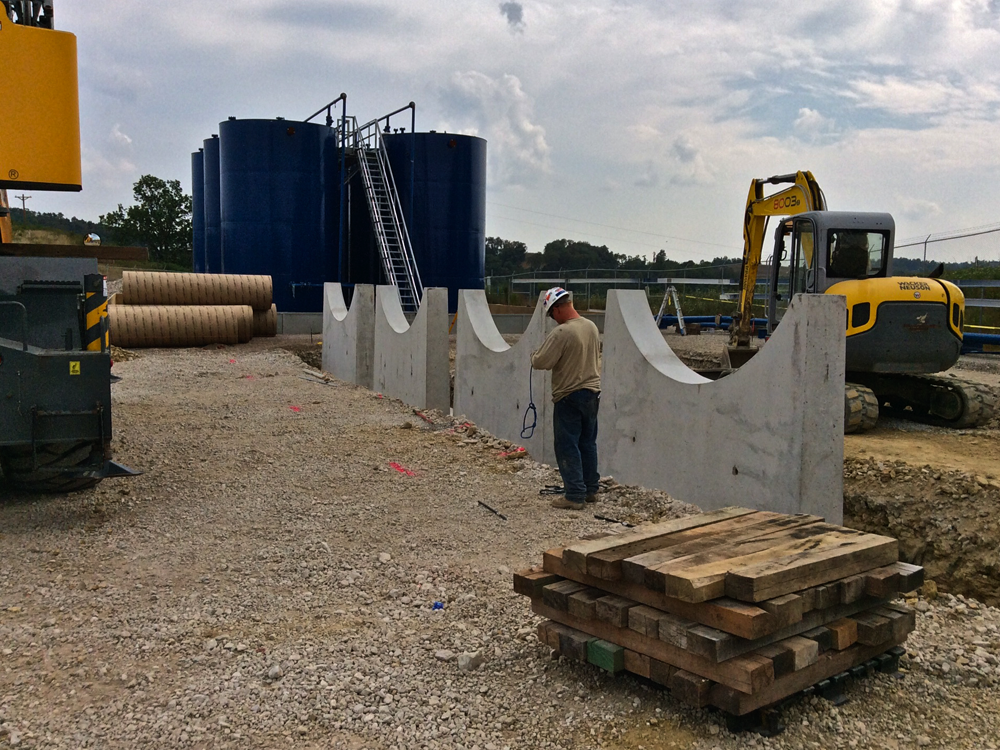 Precast Concrete Tank Piers for Bulk Propane Storage Tanks
