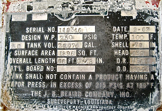 NGL Fracking Storage Tanks