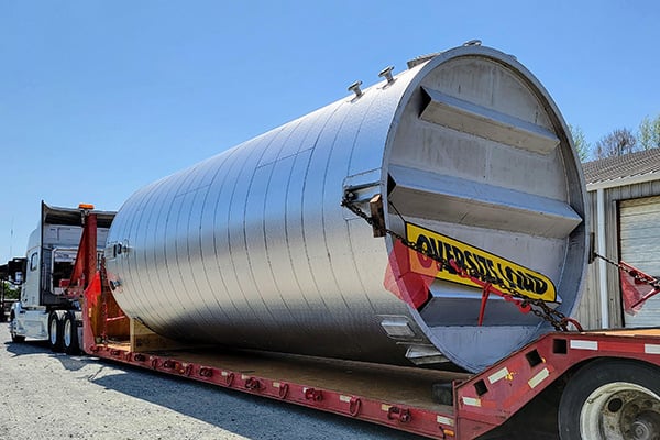Custom Fabricated Storage Tank for Food & Beverage Customer