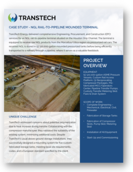 NGL Rail-to-Pipeline Terminal - Case Study