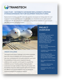 Waterbath Vaporizer Replacement & Storage Expansion